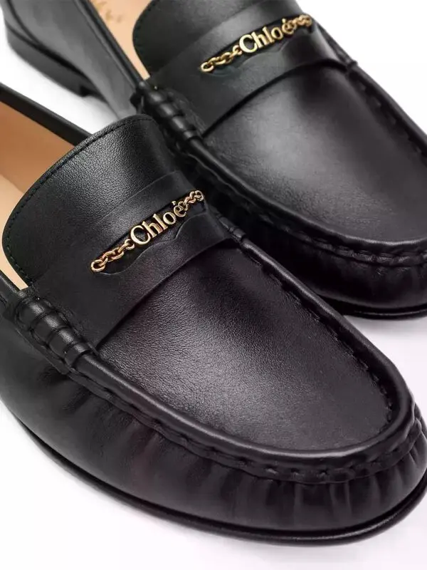 Chloé Logo-plaque Loafers