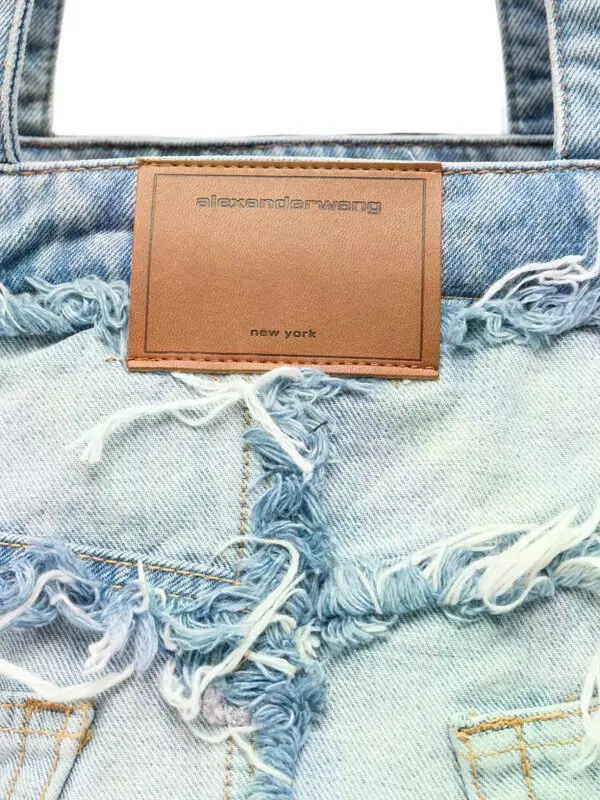 Alexander Wang Deconstructed Denim Tote Bag