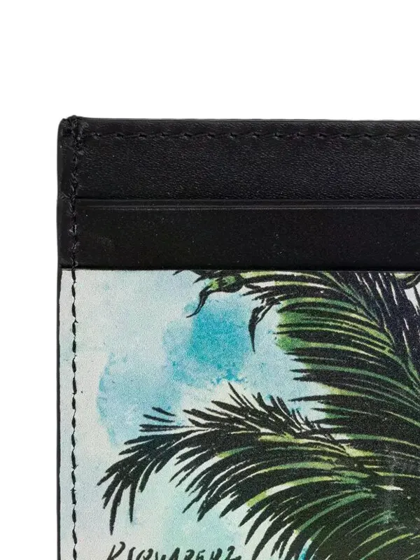 Dsquared2 Palm-tree-print Card Holder