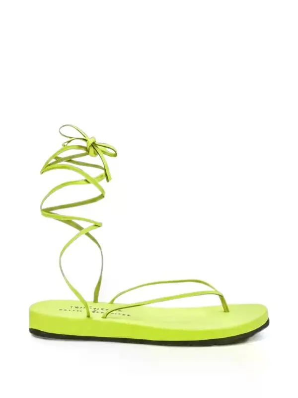 BETTINA VERMILLON Jenifer Thong Sandals - Green