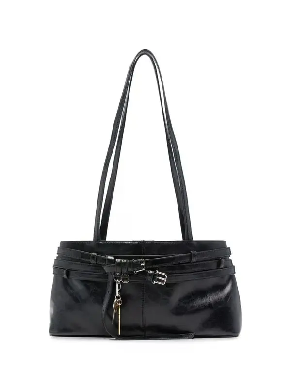 OSOI Buckled Shoulder Bag - Black