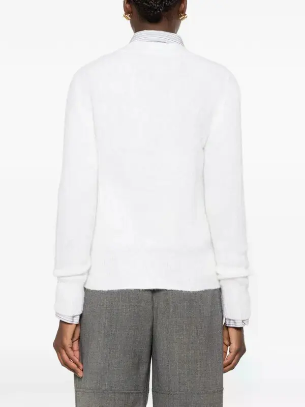 BASE V-neck Cardigan With Button Fastening