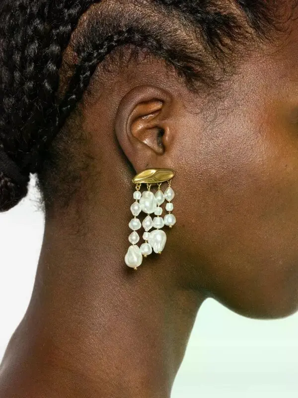 Cult Gaia Pearl Drop Earrings - Gold