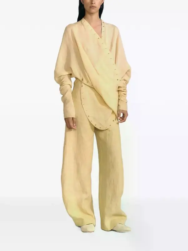 CORTANA Costa Palazzo Pants - Neutrals