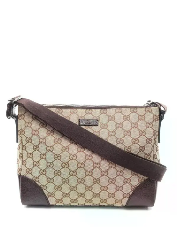Gucci 2000s Gg Canvas Cross Body Bag