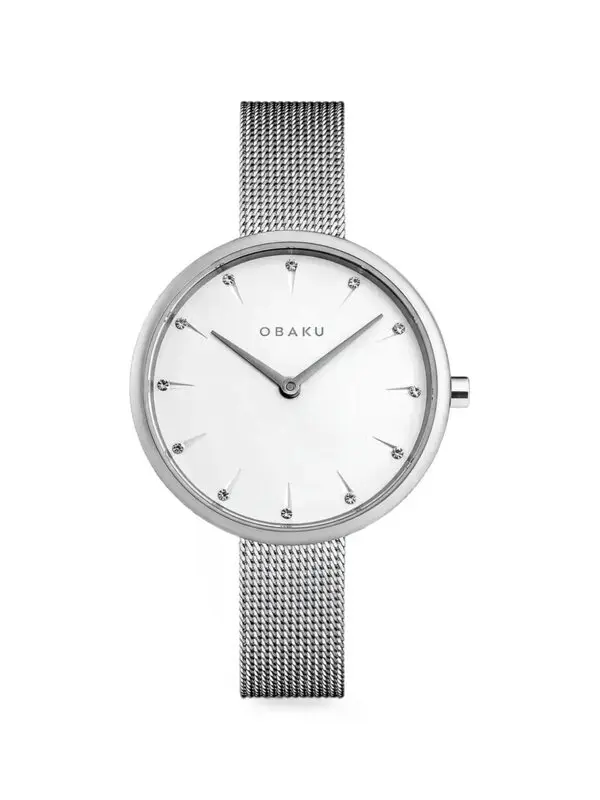 OBAKU Notat 36mm Watch - White