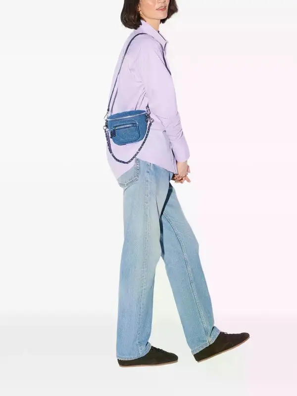 Mz Wallace Micro Crosby Quilted Denim Cross Body Bag