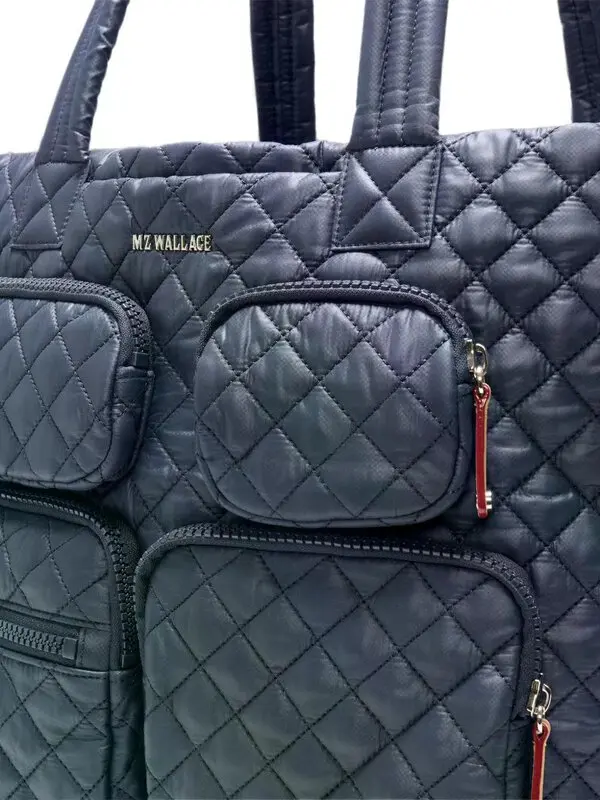 Mz Wallace Large Metro Quilted Tote Bag - Blue