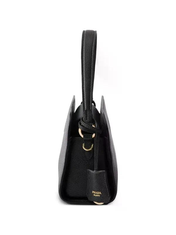 Prada Leather Mini Handbag - Black