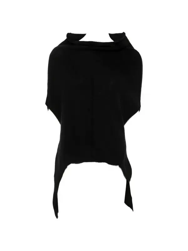 Rick Owens Off-shoulder Asymmetric-hem Sweater