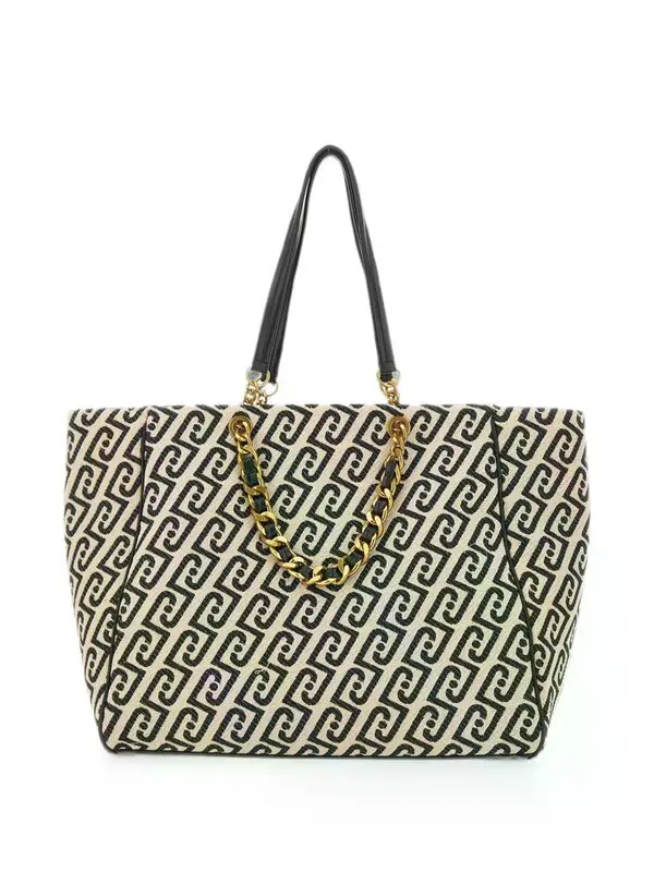 Liu Jo Large Jacquard Monogram Tote Bag