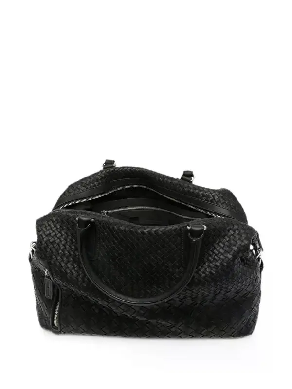 Officine Creative Woven Leather Holdall Bag