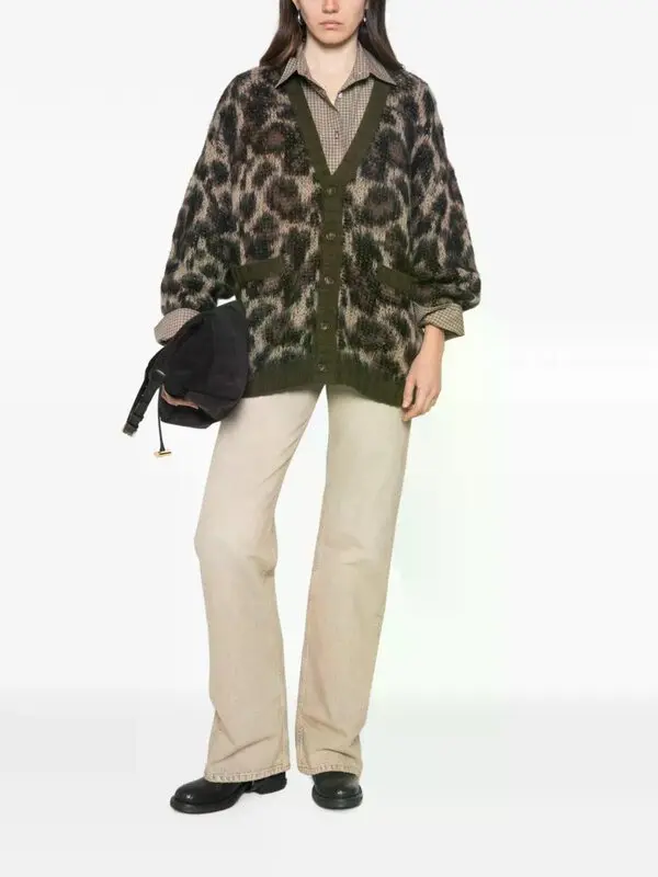R13 Leopard-pattern Cardigan