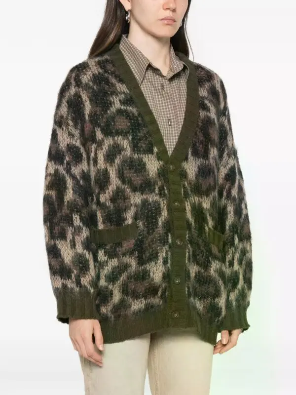 R13 Leopard-pattern Cardigan