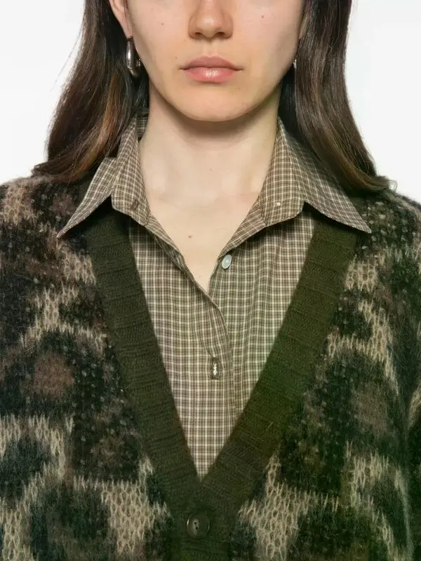 R13 Leopard-pattern Cardigan