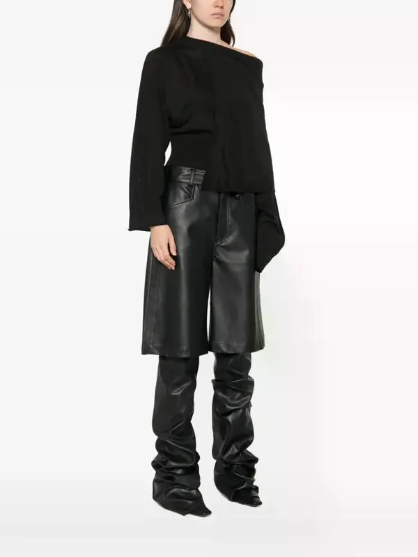 Rick Owens Asymmetric Draped Sweater