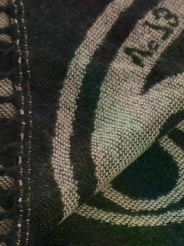 V°73 Logo-print Frayed Scarf