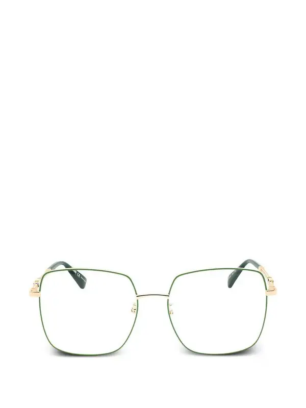 Moschino Square Frame Glasses - Gold