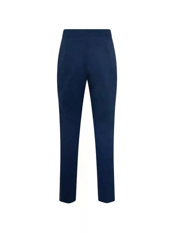 MOORER Side-stripe Tailored Trousers - Blue