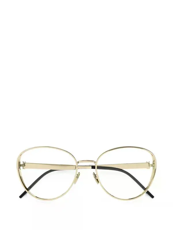 Saint Laurent Sl 930 Round-frame Glasses - Gold