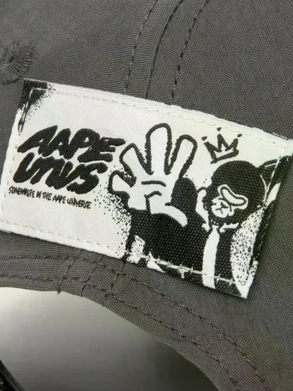 AAPE BY *A BATHING APE Moonface Logo-patch Cap