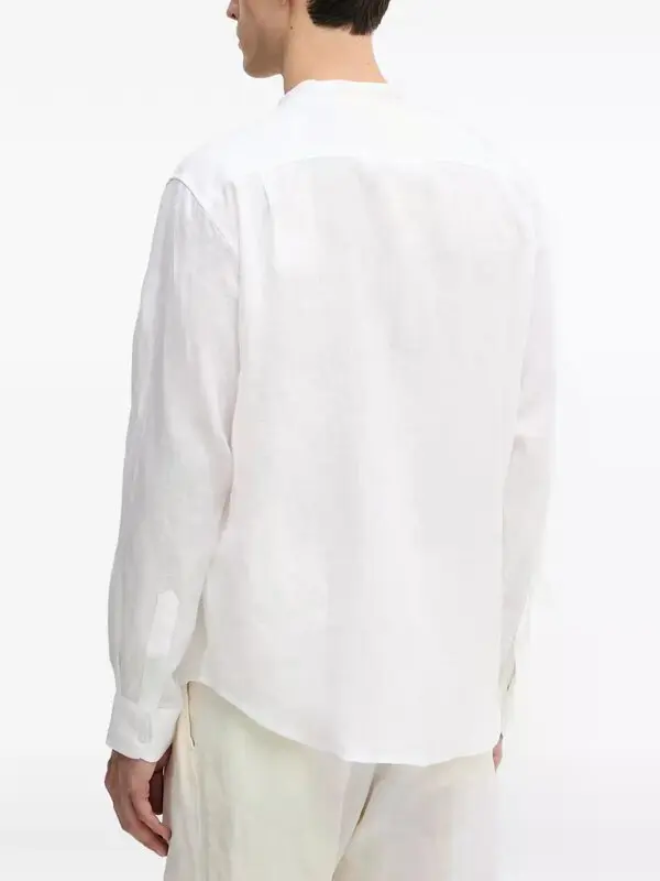 TRUSSARDI Mandarin-collar Long-sleeve Shirt
