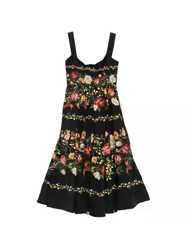 Agua Bendita Alcaparra Paramo Floral-print Midi Dress