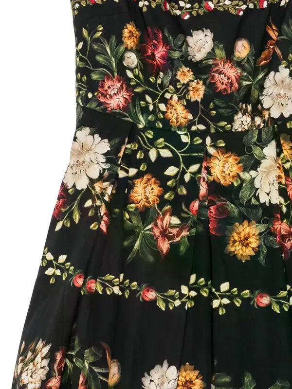 Agua Bendita Alcaparra Paramo Floral-print Midi Dress