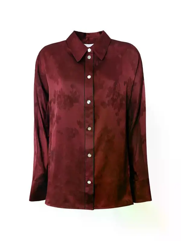 GANNI Jacquard Long-sleeve Shirt