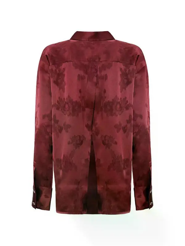 GANNI Jacquard Long-sleeve Shirt