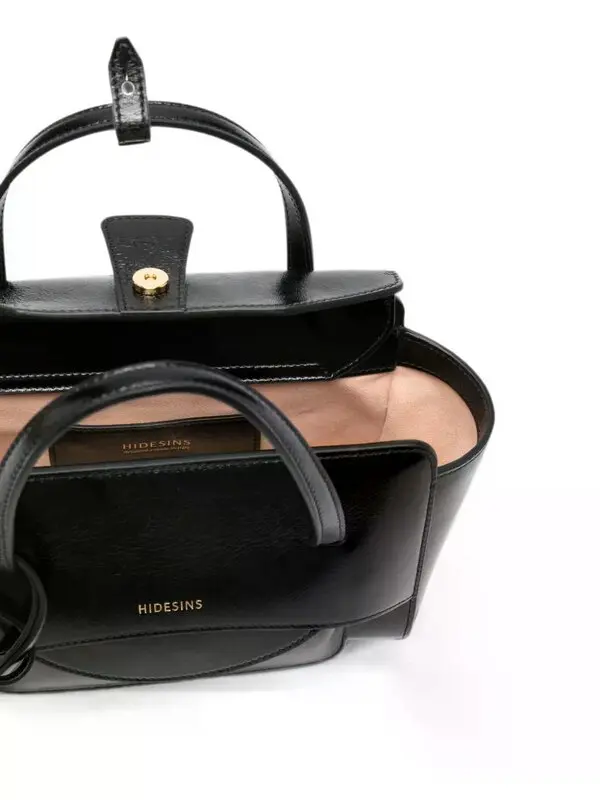 HIDESINS Logo-print Leather Tote Bag