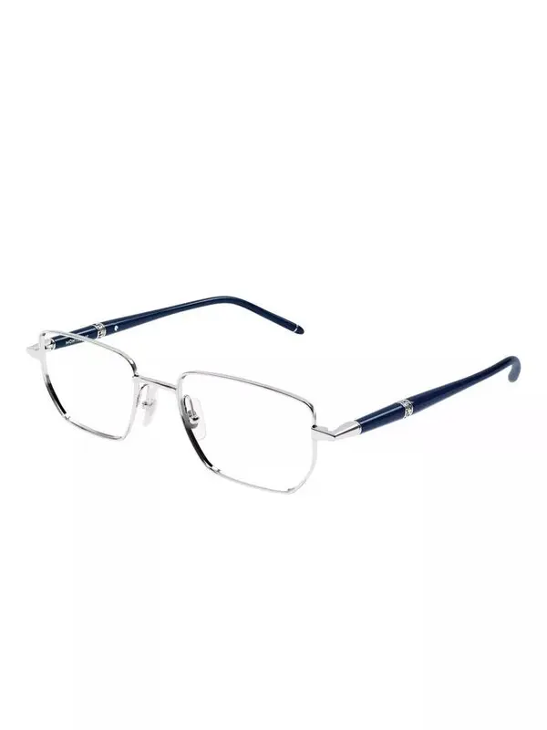 Montblanc Rectangle-frame Glasses - Silver