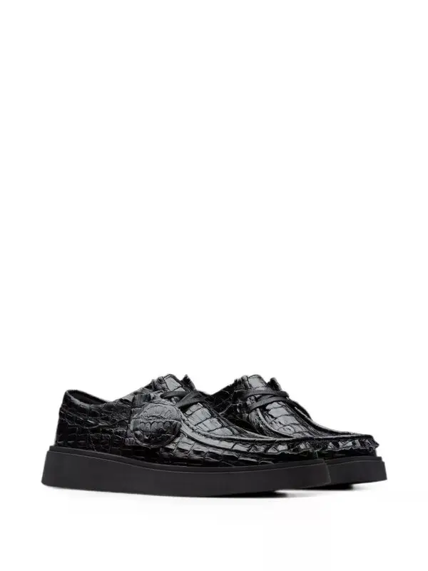 Clarks X Martine Rose Torview Croc-effect Derby Shoes - Black