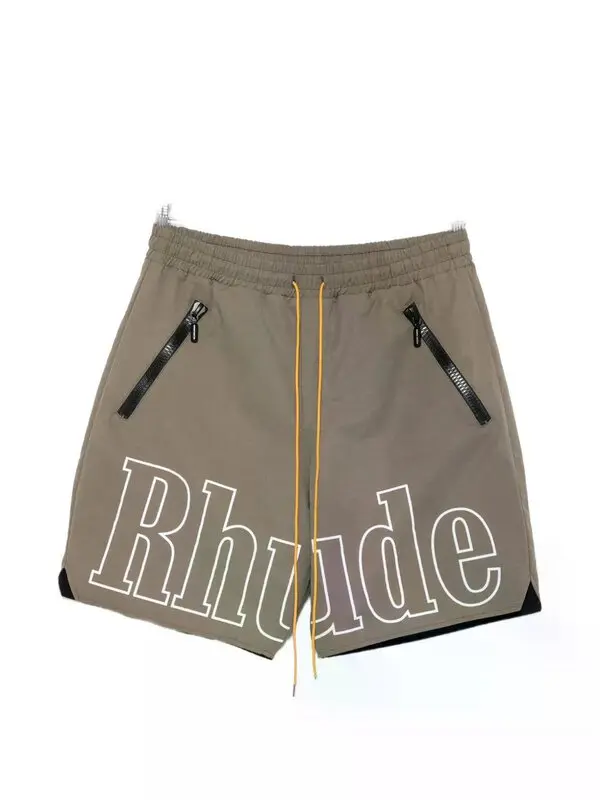 Rhude Logo-print Drawstring Shorts