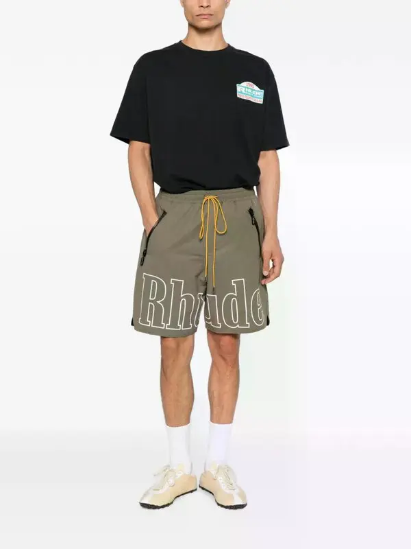 Rhude Logo-print Drawstring Shorts