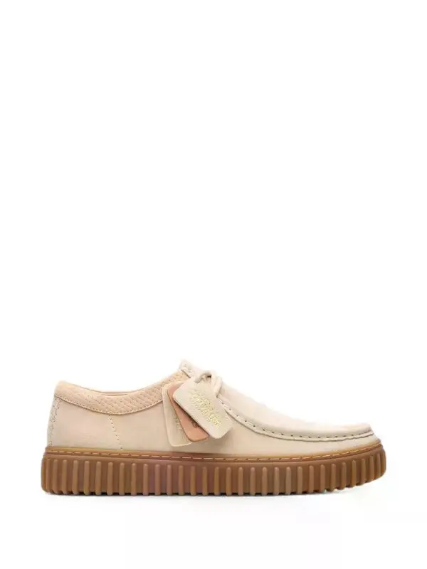 Clarks Torhill Lo Suede Derby Shoes - Neutrals