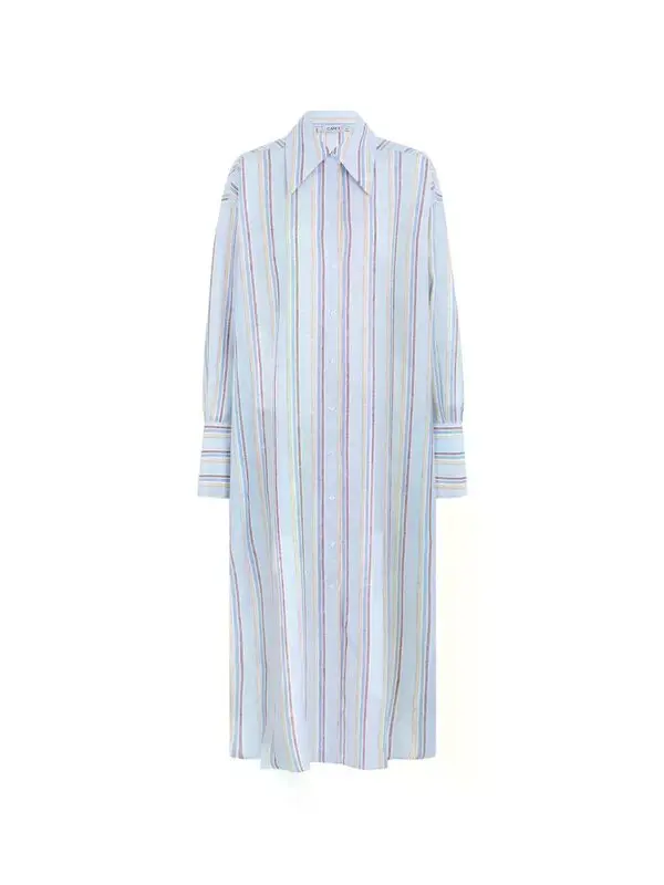 CAYET Nora Linen Shirt Maxi Dress