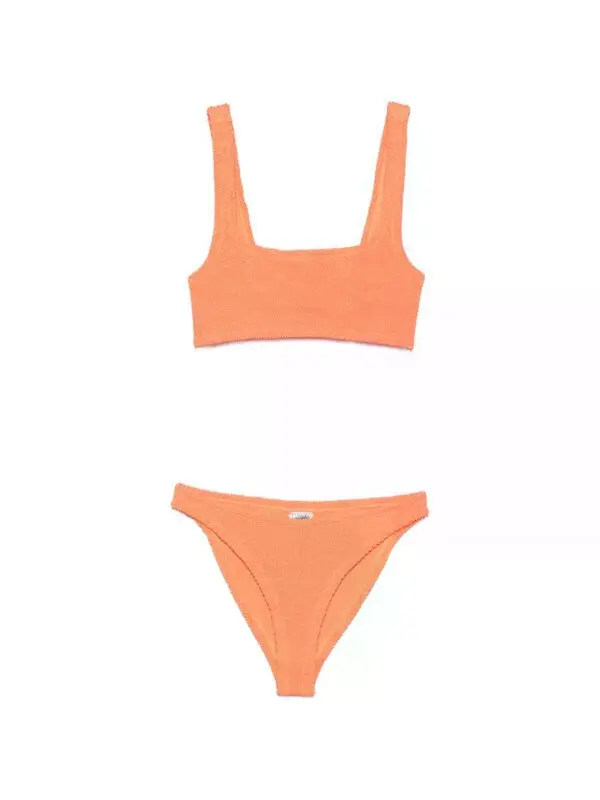 Hunza G Xandra Crinkle-effect Bikini - Orange