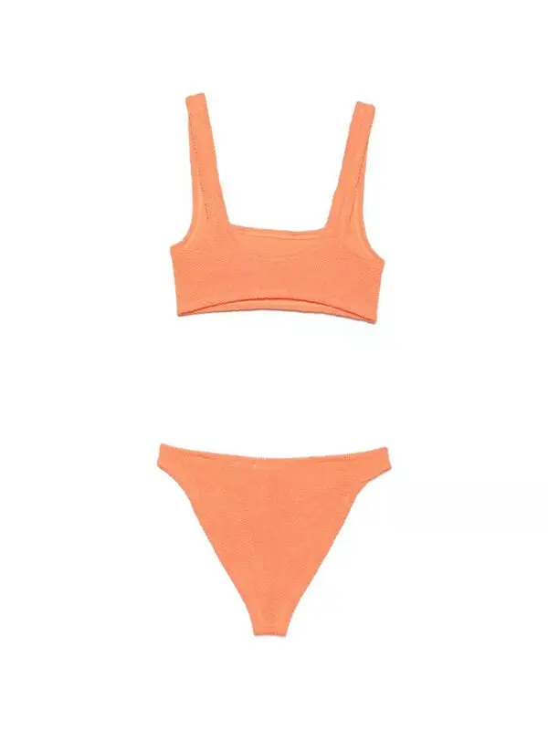 Hunza G Xandra Crinkle-effect Bikini - Orange