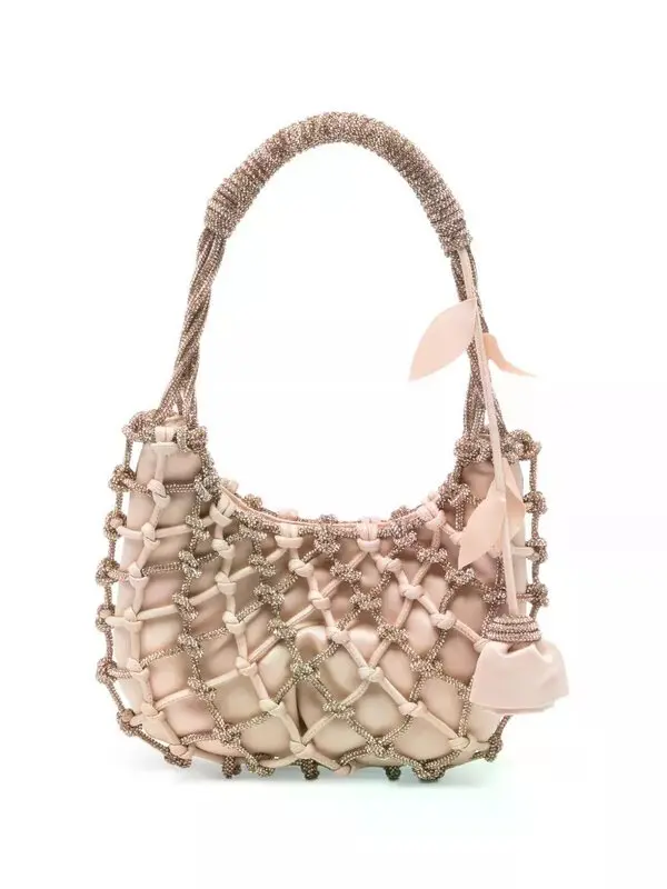 Rosantica Rhinestone-embellished Caged-effect Mini Bag - Pink