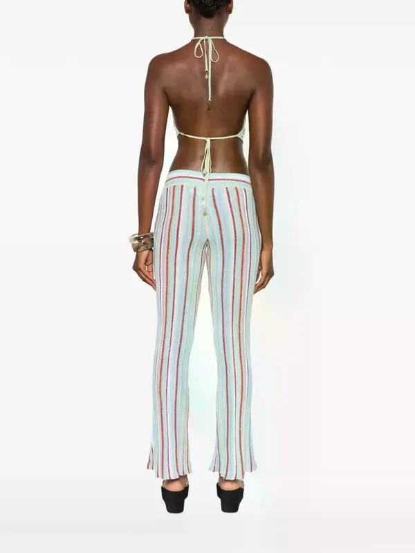 ASTA RESORT Marielle Striped Halterneck Top