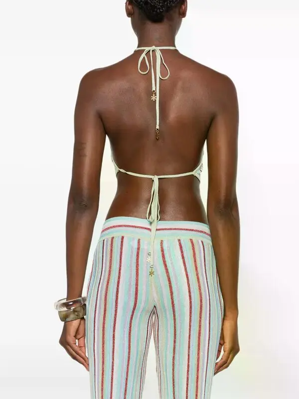 ASTA RESORT Marielle Striped Halterneck Top
