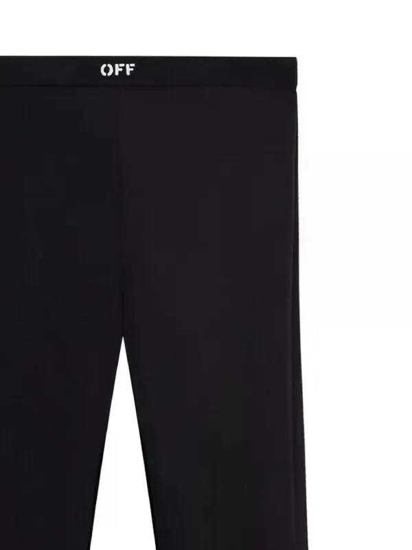 Off-White Off Stamp Split-leg Leggings - Black