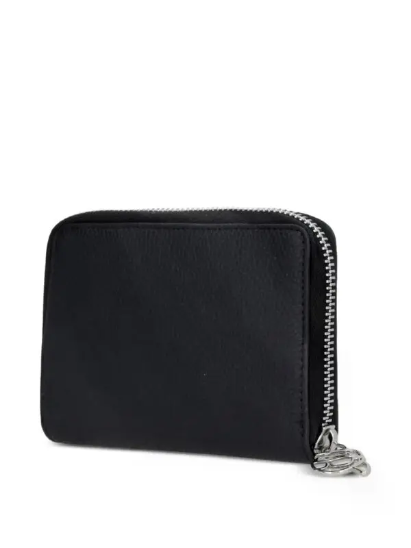 Karl Lagerfeld Logo-plaque Pebbled-effect Wallet - Black