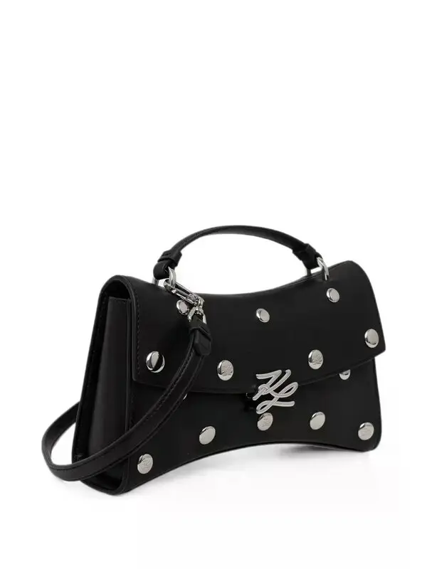 Karl Lagerfeld Stud-embellished Logo Crossbody Bag
