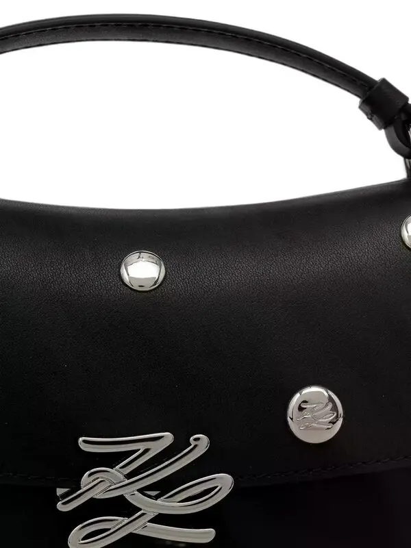 Karl Lagerfeld Stud-embellished Logo Crossbody Bag