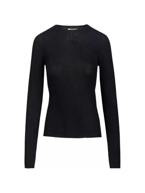 Balenciaga Ribbed-knit Seamless Sweater - Blue