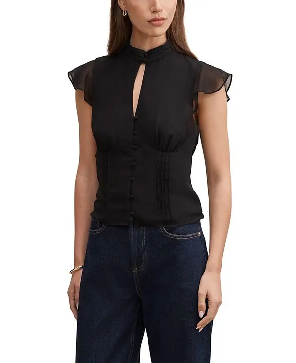 EVER NEW Eden Keyhole Blouse