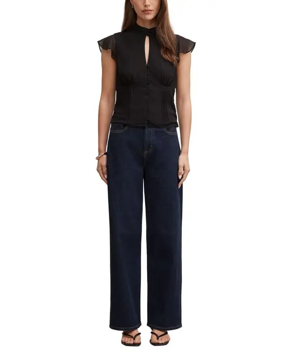 EVER NEW Eden Keyhole Blouse