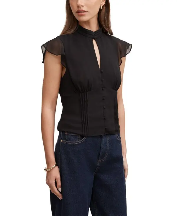 EVER NEW Eden Keyhole Blouse